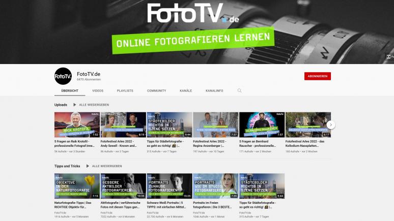 Der FotoTV.-Festivalsommer bei Youtube | FotoTV.