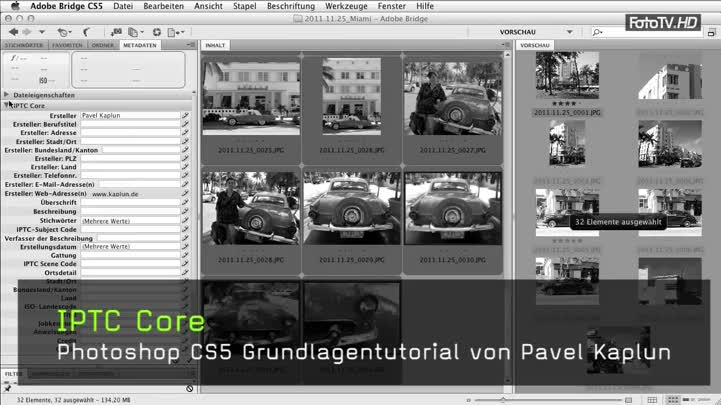 Video: IPTC Core-Verwendung in Adobe Bridge CS 5 verständlich erklärt