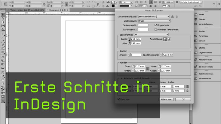 Video: Ihr macht in diesem Tutorial die ersten Schritte in InDesign CC