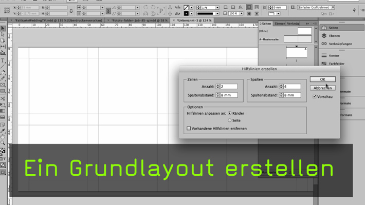 Video: So erstellt Ihr Grundlayout und Gestaltungsraster InDesign CC