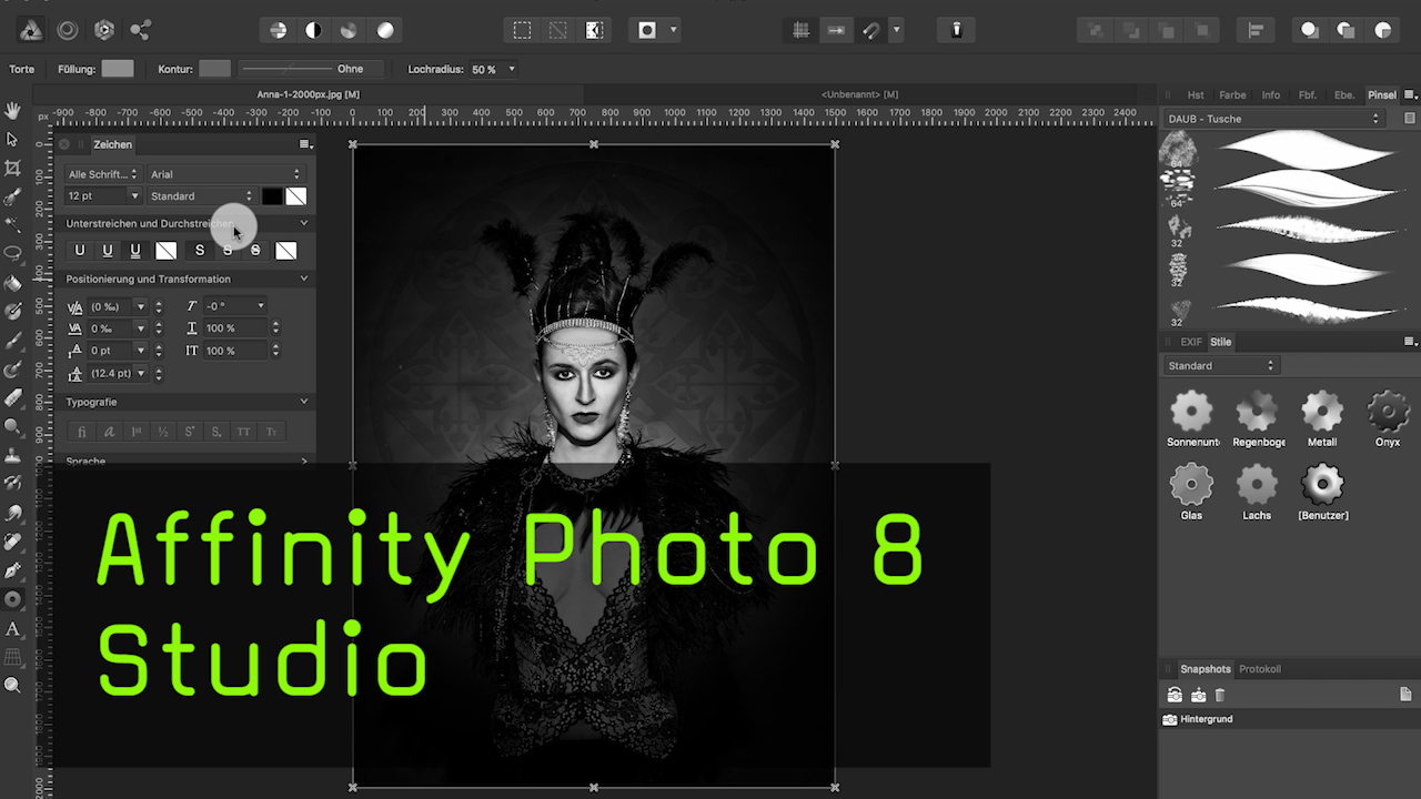Video: Diverse Tools in Affinity Photo