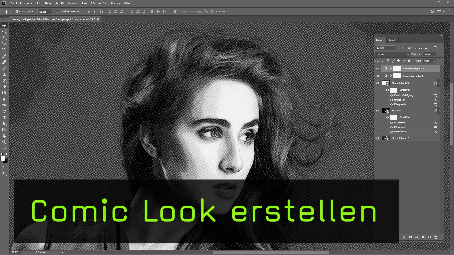 Video: Wie man in Photoshop einen Comic Look erstellt