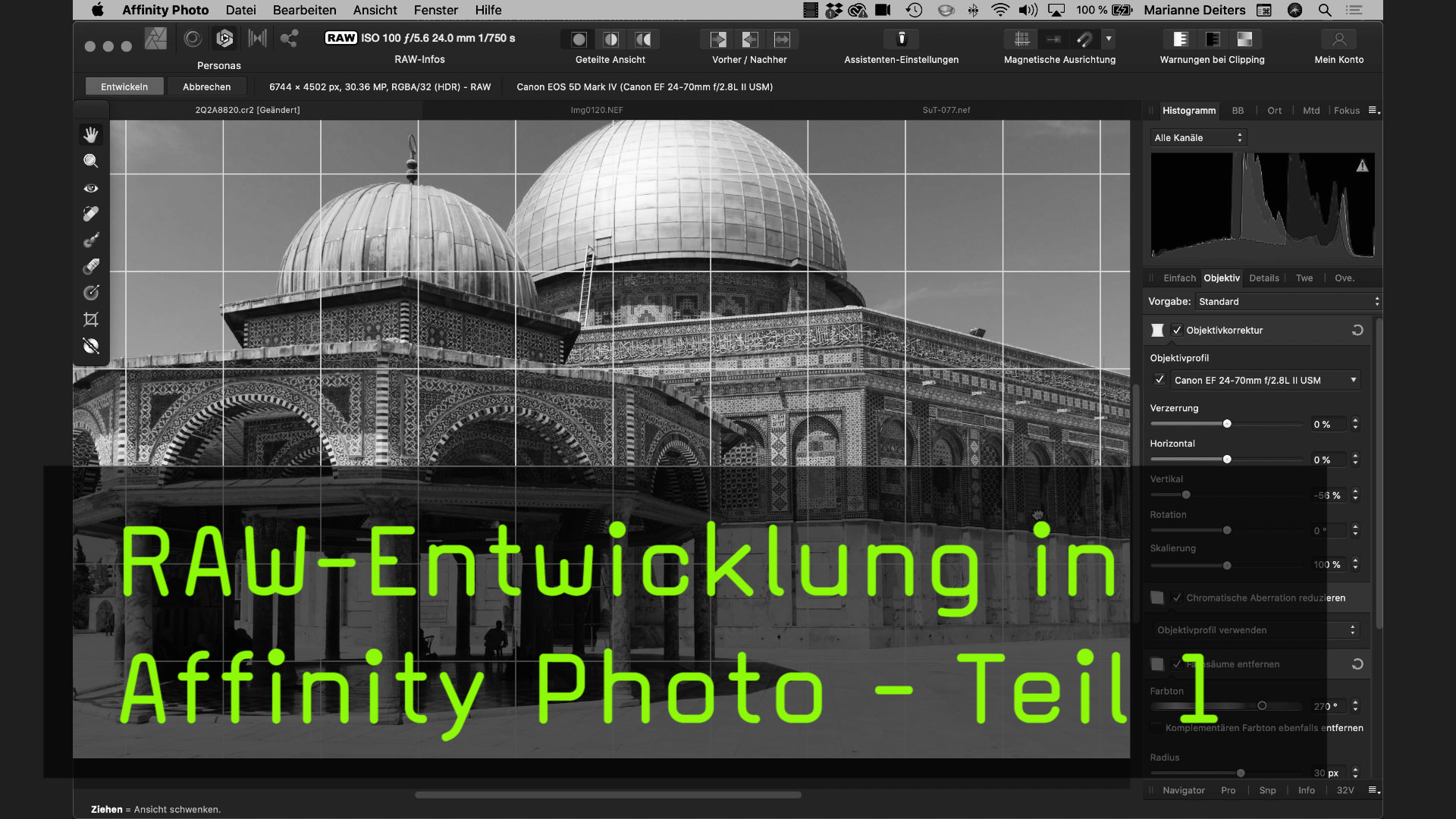 Video: Develop Persona – Das RAW-Modul in Affinity Photo