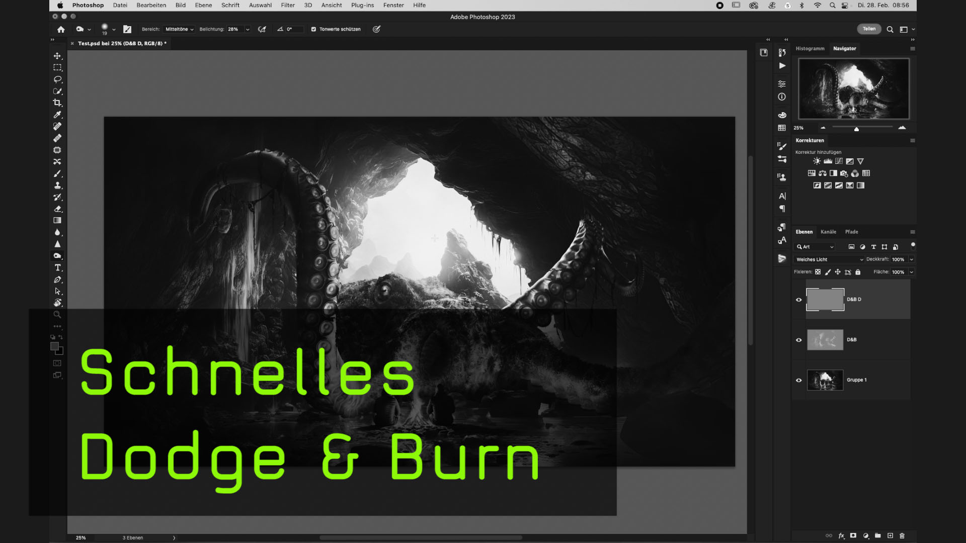 Video: Dodge & Burn effizient und schnell machen