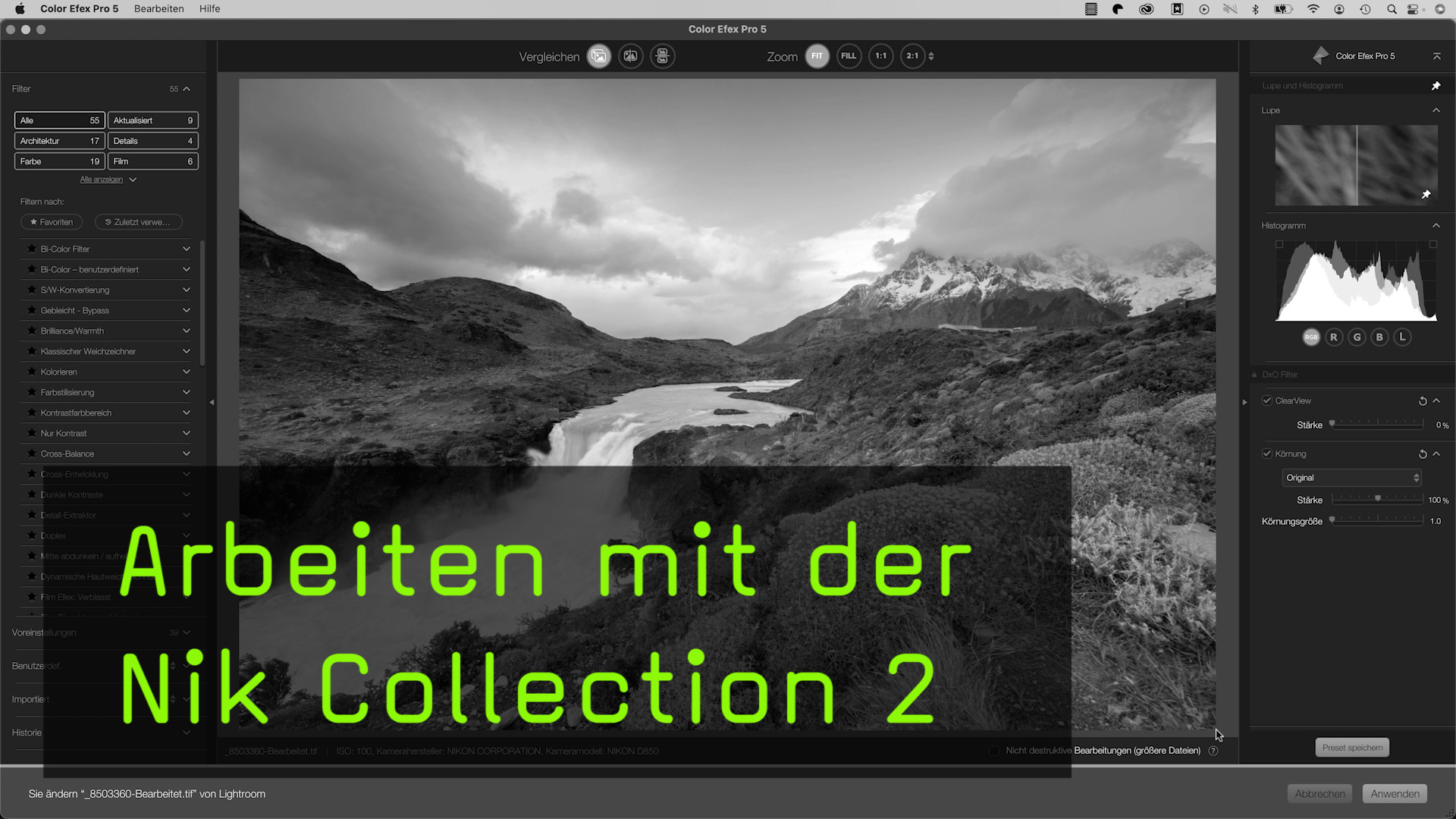 Video: Nik Collection als Plug-in in Photoshop und Lightroom nutzen
