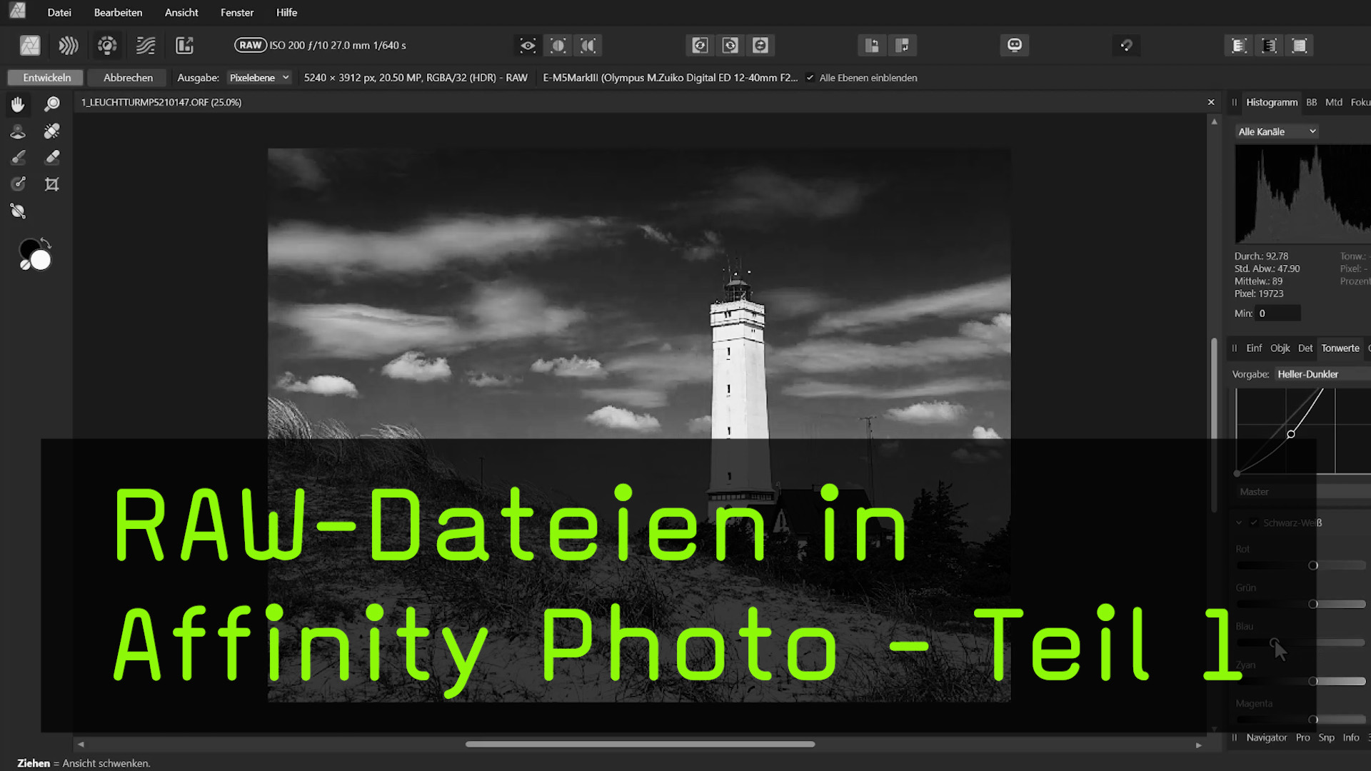 Video: Develop Persona: RAW-Konverter in Affinity Photo