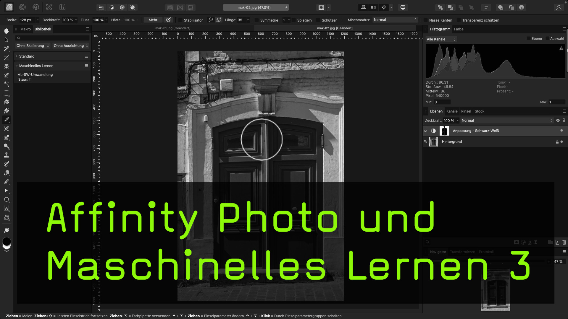 Video: KI-Auswahl mit Stapelverarbeitung in Affinity Photo